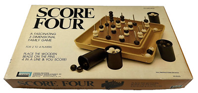 Vintage 1974 Score Four 3D Board Game | eBay