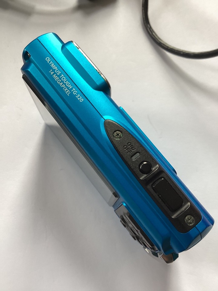 Olympus TOUGH TG-320 BLUE 14MP Compact Digital Camera Shock Water Proof ...