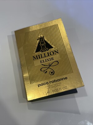 Paco Rabanne 1 Million Elixir Parfum Intense Sample .05 oz / 1.5ml New ...