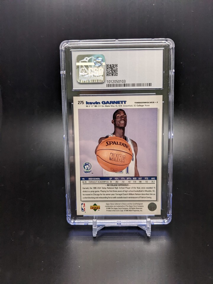 Kevin Garnett ROOKIE 1995-96 Upper Deck Collector's Choice CSG 8 RC ...