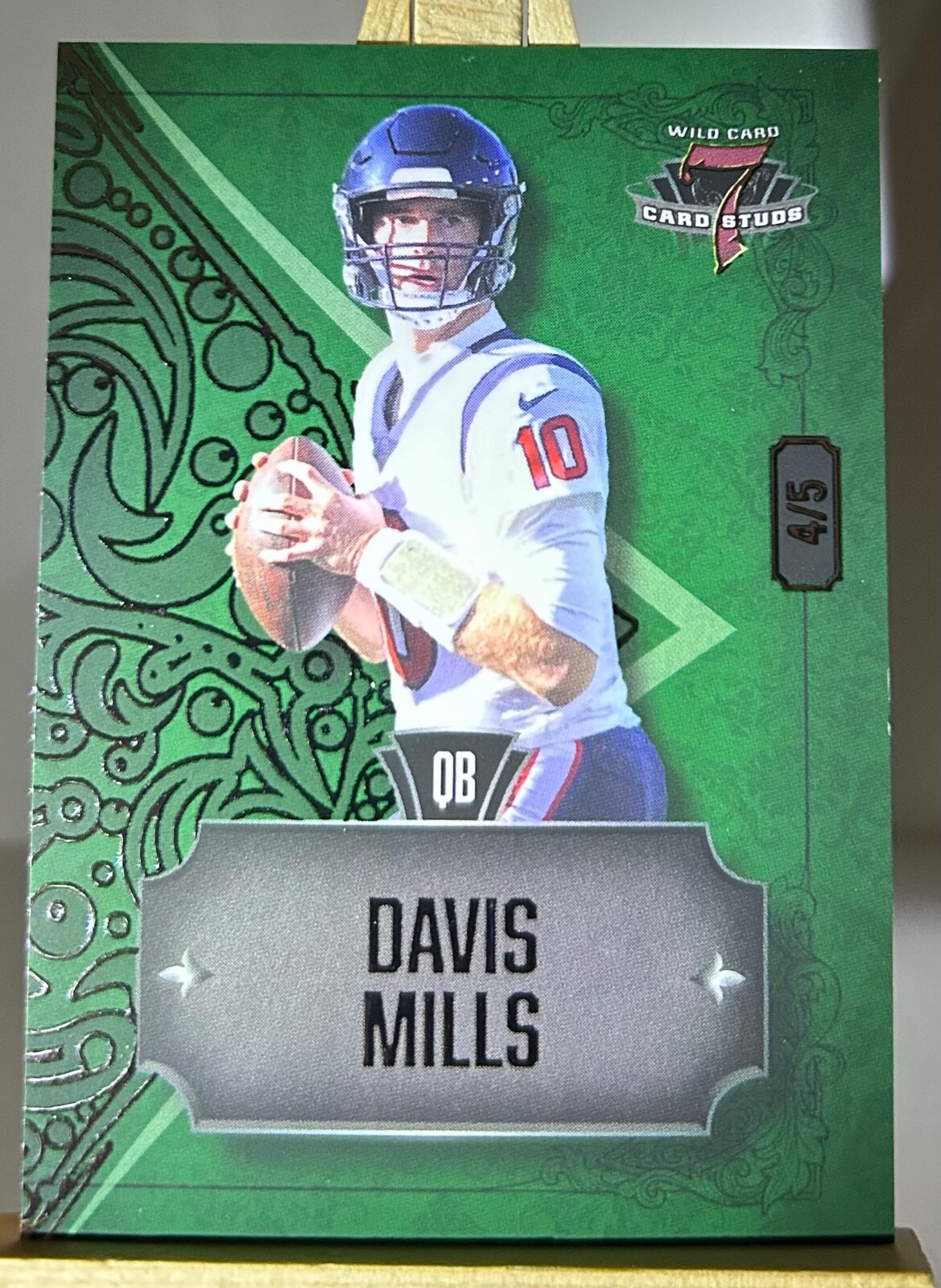 Davis Mills 4/5 SSP WILD CARD 7 CARD STUD | eBay