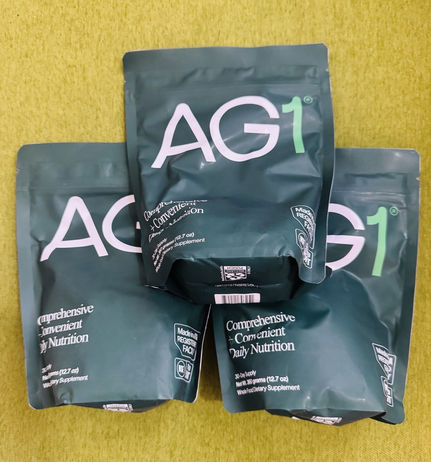 AG1 Athletic Greens PowderPouch 12.7oz/360g 30 Day Supply 1 Bag EXP 2/ ...