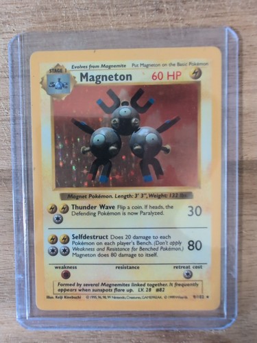 Pokémon TCG Magneton Base Set Holo 1st Edition Rare | eBay