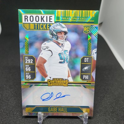 2024 Contenders Gabe Hall #268 Rookie Ticket EAGLES AUTO | eBay