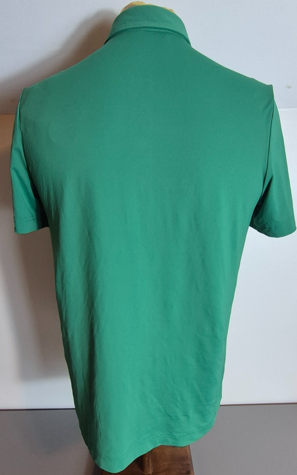 Criquet Polo Shirt Mens Small Green Polyester Spandex Blend Pocket Made ...