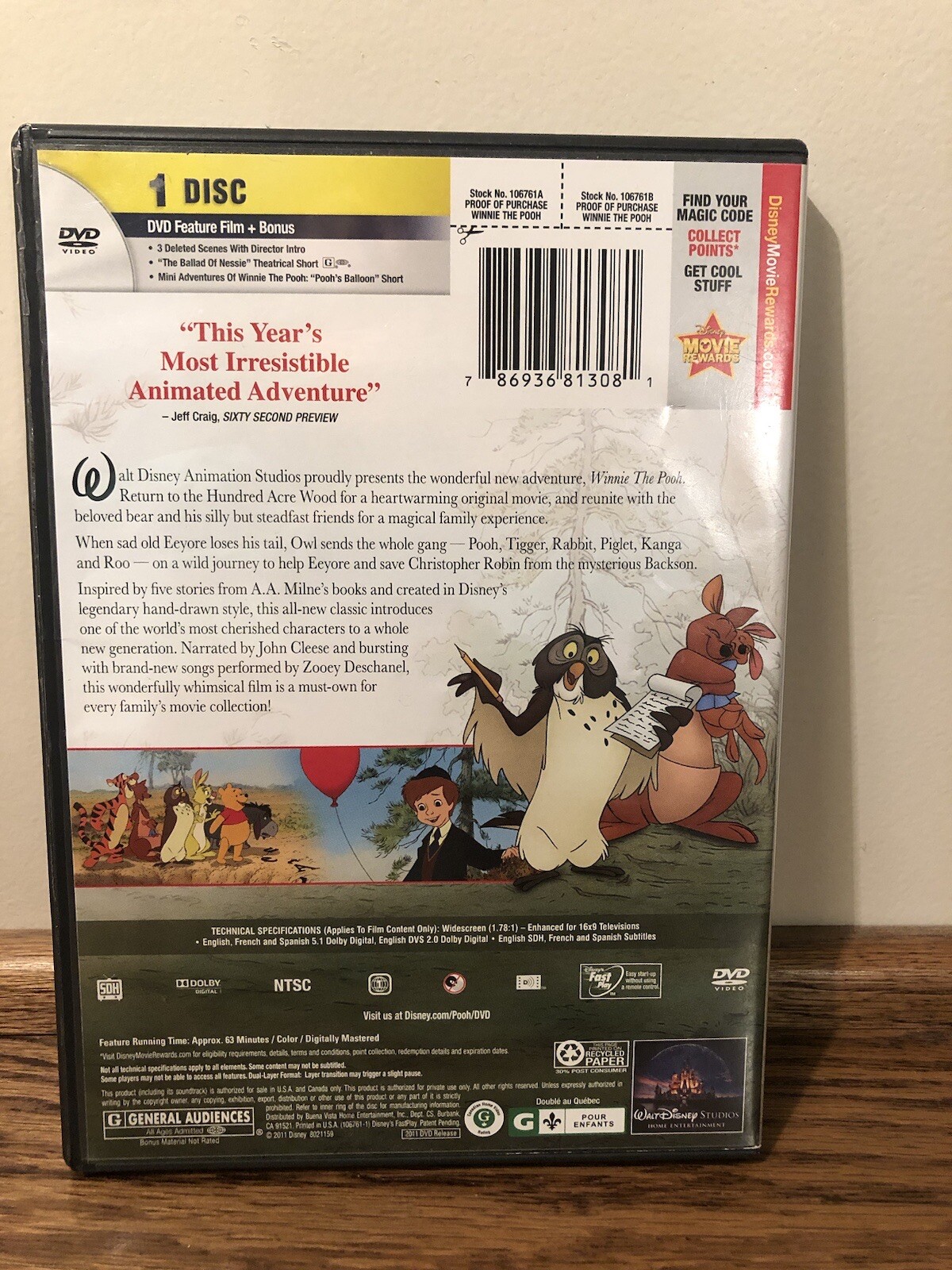 Disney Winnie The Pooh ( 2011 Walt Disney DVD) | eBay