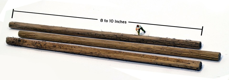 Variety Pak LOGS, REAL WOOD, great DETAIL and COLOR, HO/N/O/S, qty12 ...