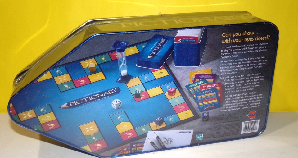 Hasbro Pictionary: The Game of Quick Draw Collector's Edition Board ...