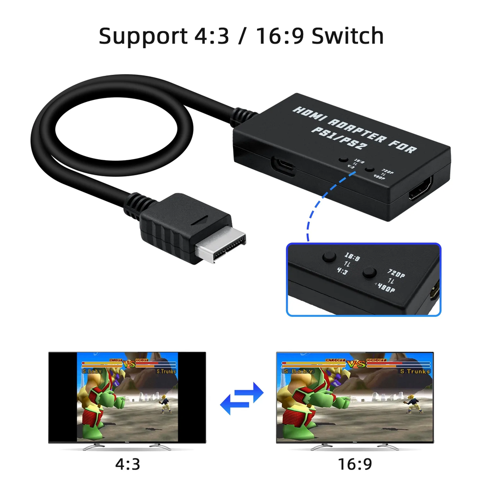 Multifunctional HDTV Adapter for PS1/PS2 | eBay