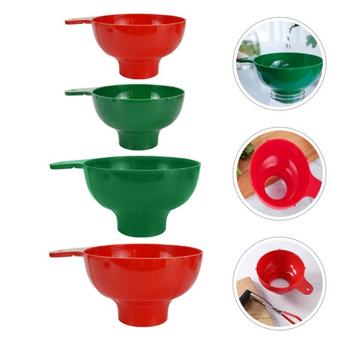 4 Pcs Large Diameter Funnel Baby for Filling Bottles Canning Wide Mouth ...