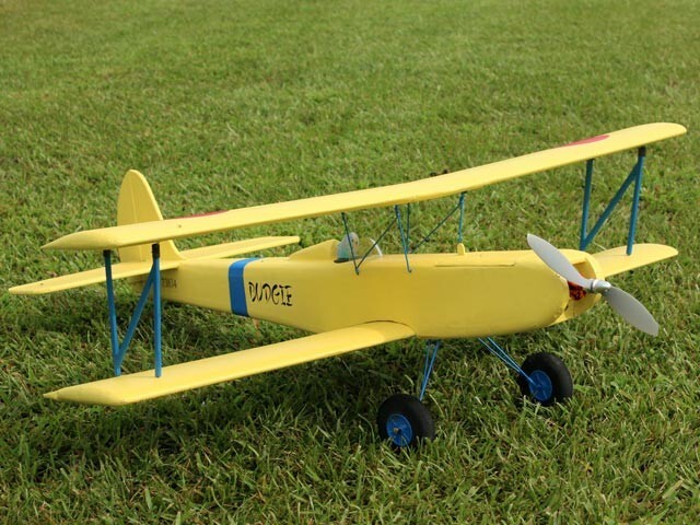 Budgie Foam Electric Sport Biplane 32" RC Model Airplane Printed Plans ...