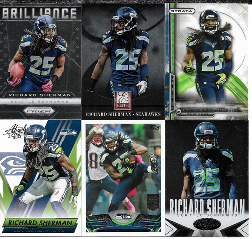 Richard Sherman 6 Card Lot with Prizm Brilliance NM | eBay