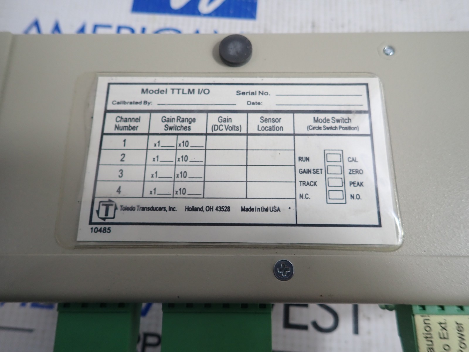 TOLEDO INTEGRATED SYSTEMS TTLM-1-1M LOAD MODULE | eBay