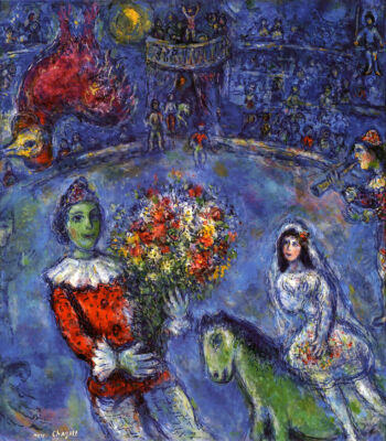 Marc Chagall Blue Donkey Lovers Giclée Prints Fine canvas 2000-Now ...