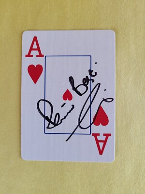 Pete Best Beatles Drummer Signed Autographed, Playing card, No ...