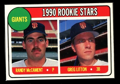 1990 Baseball Card Magazine *HAND CUT* ROOKIE Stars #16 McCament & Greg ...