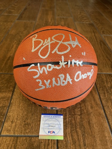 Byron Scott Signed Ball Showtime & 3x NBA Champ Lakers Basketball PSA ...