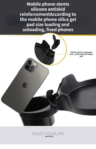 1Pcs Auto 360-Degree adjustable Arm And Phone Slot Car Swivel Cup ...