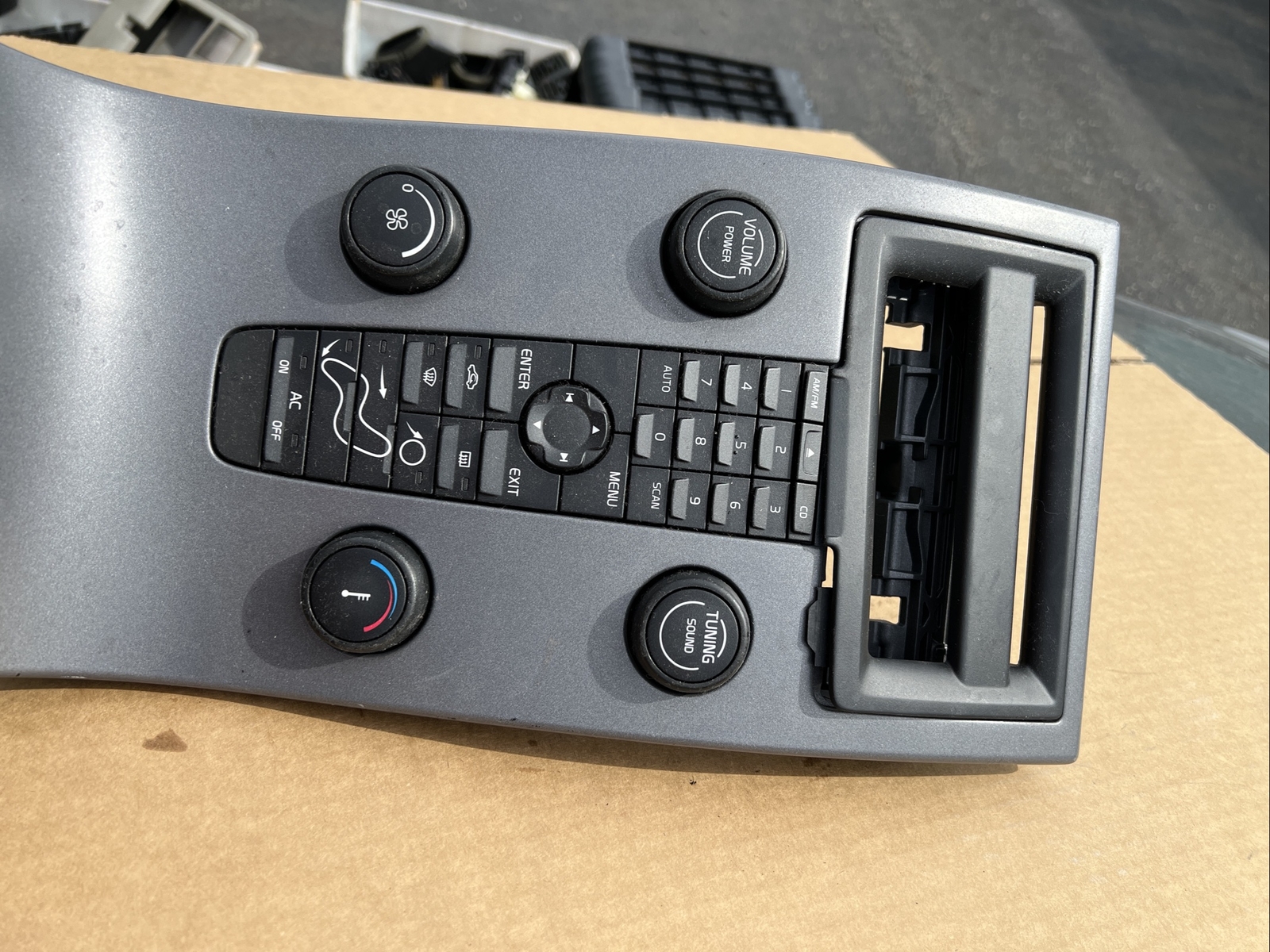 ⭐️ Volvo C30 S40 C70 V50 Wood Console Radio Climate Trim Bezel ...