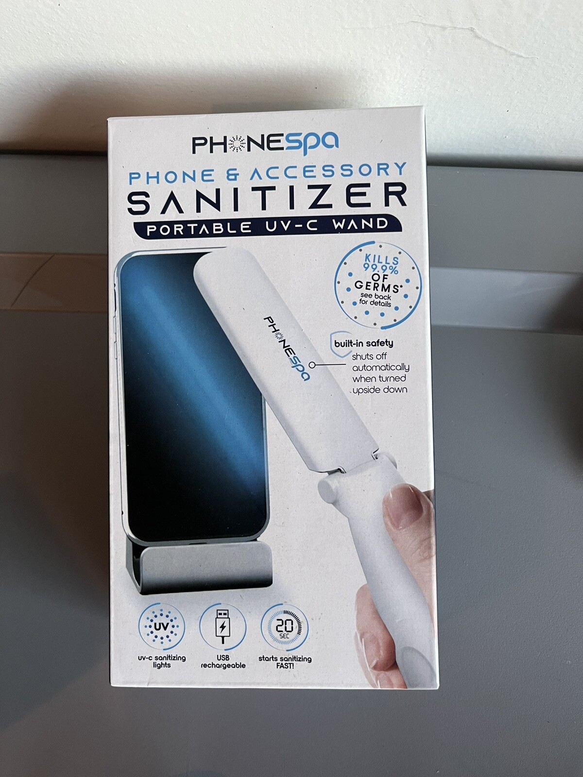 TZUMI PHONE SPA Cell Phone & Accessory Portable Sanitizer (White) UV-C ...