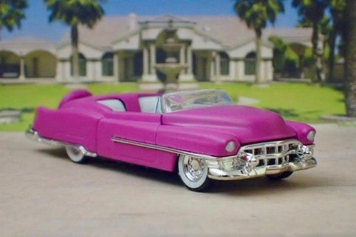 Matte Magenta Hot Rod 1953 Cadillac Eldorado V8 Convertible 1/64 ...