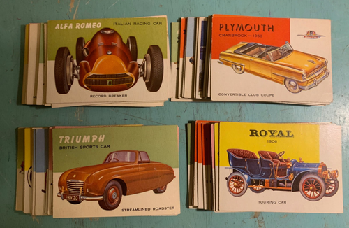 1954 Topps World on Wheels 80 different mid to higher grade 1/2 of the ...