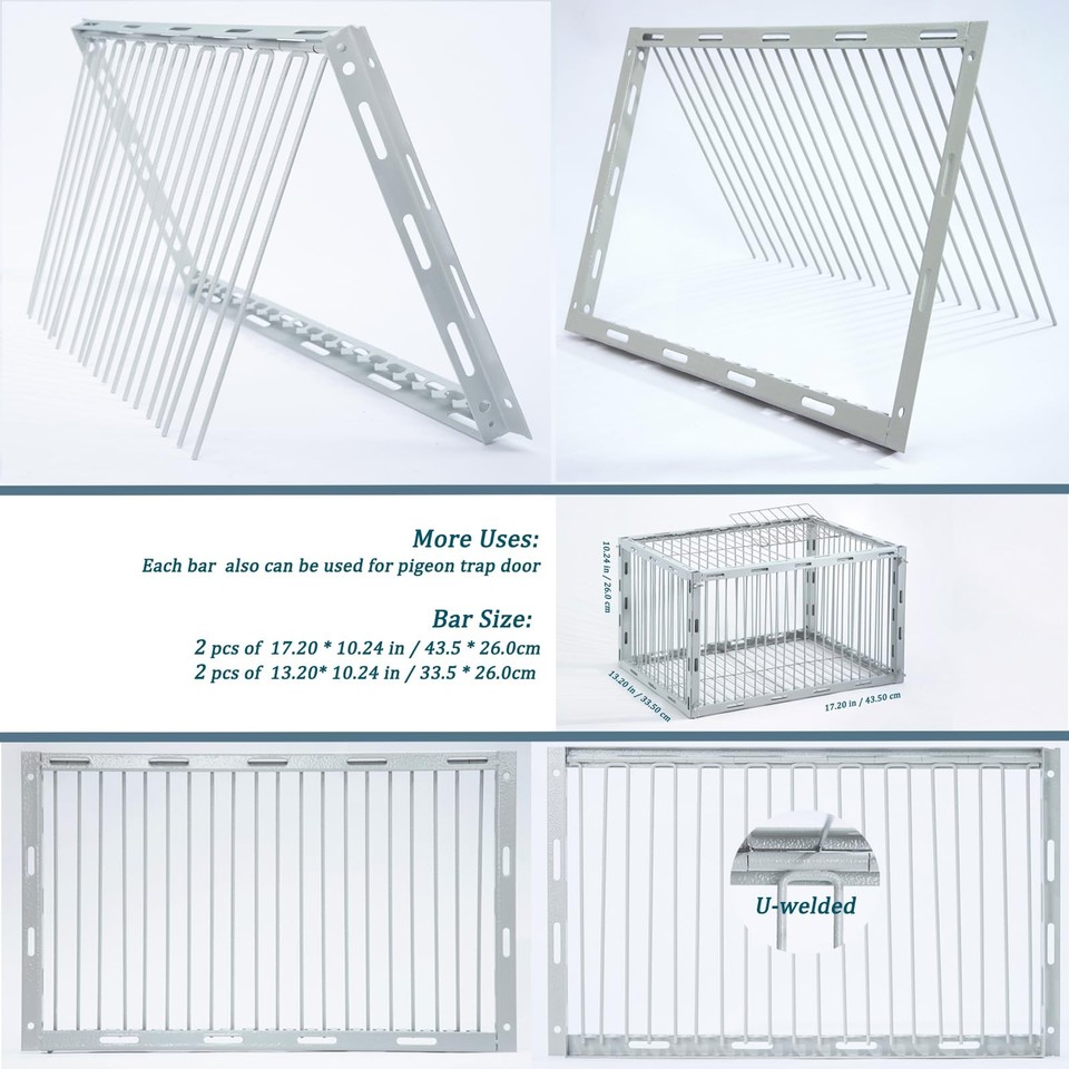 Pigeon Trap with Escape-Proof Design,Birds Trap with One-Way Entry ...