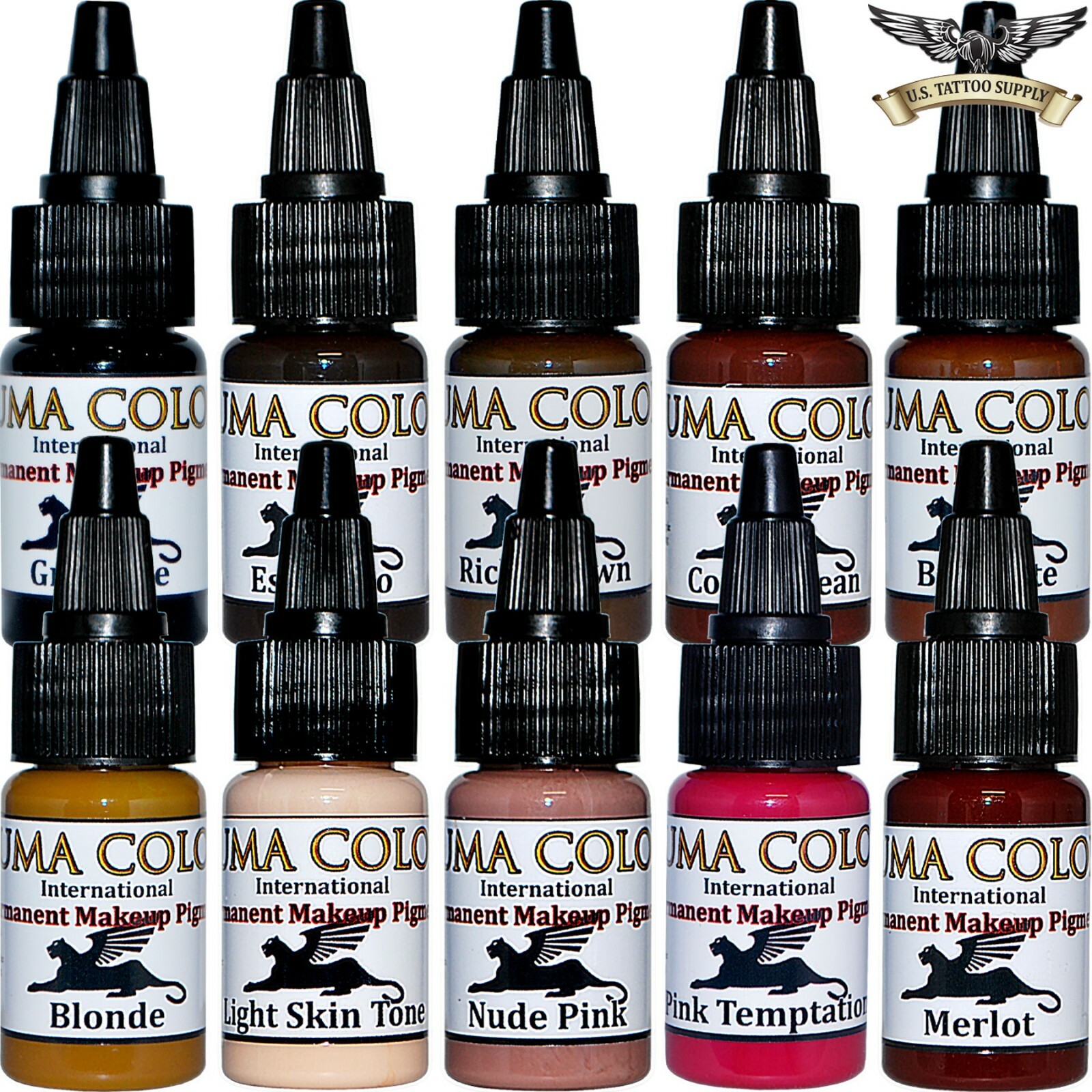 Puma Color Permanent Makeup Ink - 1/2oz - 10 Color Set #2 | eBay