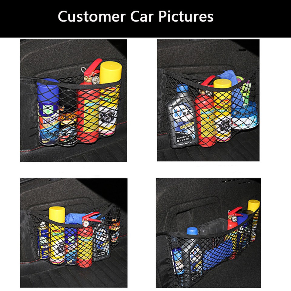 Car Trunk Organizer Rear Trunk Back Seat Cargo Mesh Net Bag 60*25CM ...