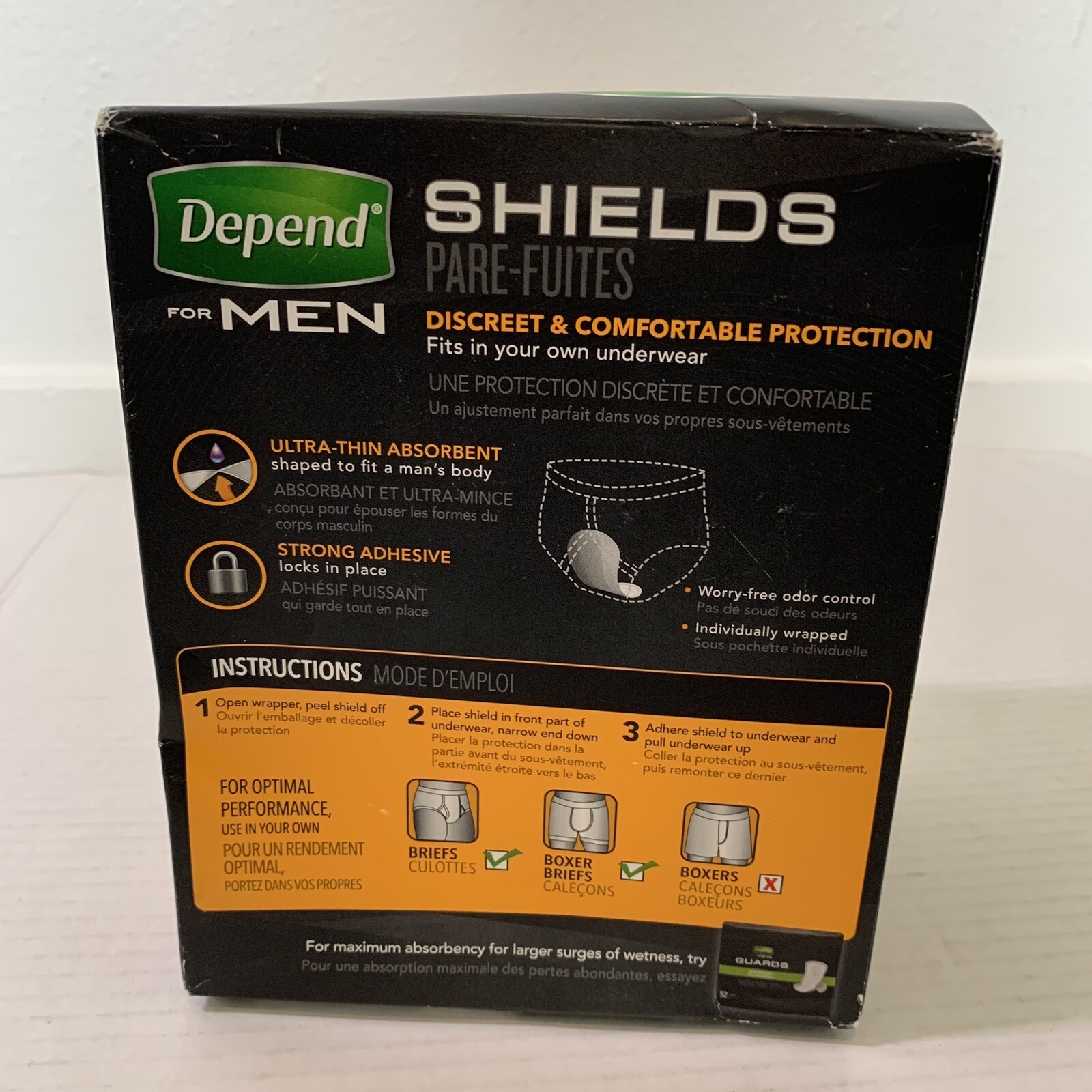Depend Men Light Absorbency Shields for sale online | eBay