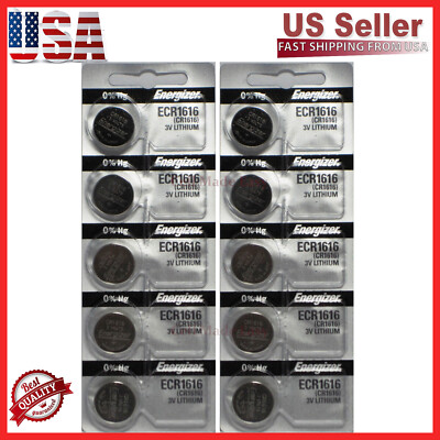 10 x Fresh ENERGIZER CR1616 BATTERY 3V LITHIUM Coin Cell CR 1616 DL1616 ...