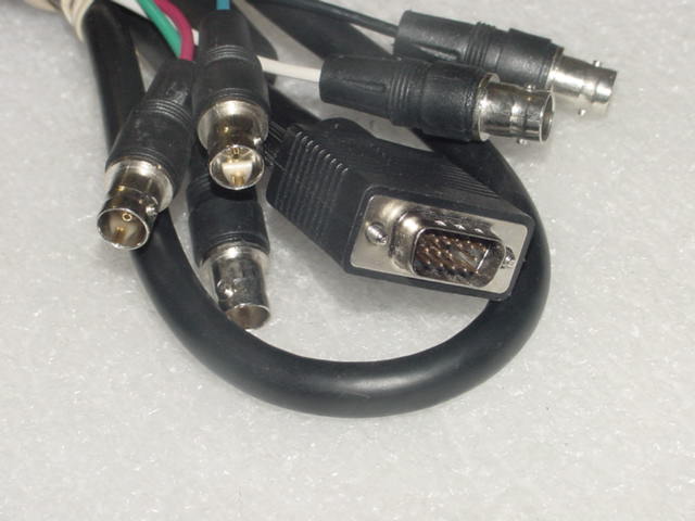 SVGA VGA TO RGB SIGNAL 3 FT VIDEO W/ 5 BNC / RGB CABLE BLACK | eBay