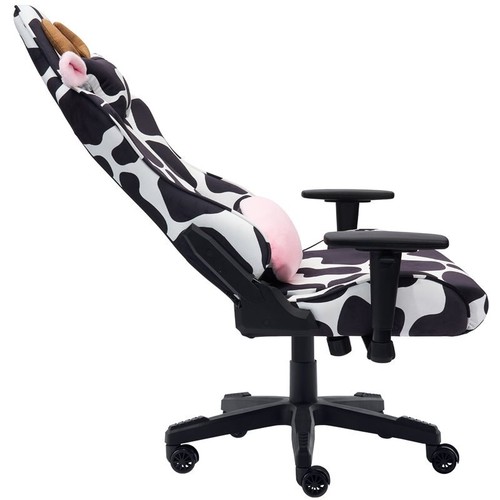Techni Mobili Sport TS85 COW Print Fabric LUXX Series Gaming Chair ...