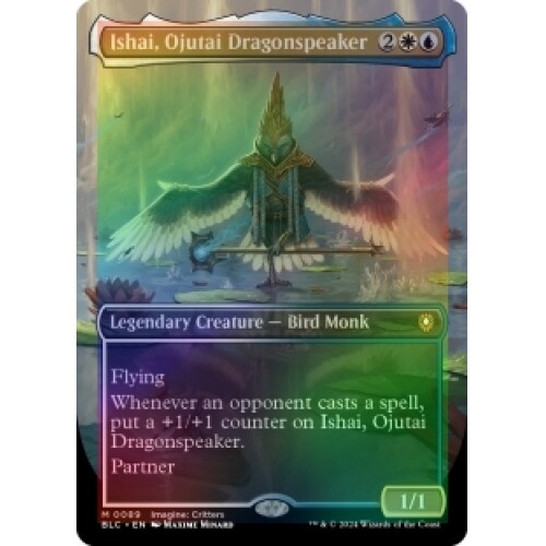 FOIL ISHAI, OJUTAI DRAGONSPEAKER (BORDERLESS) X4 Bloomburrow: Commander ...