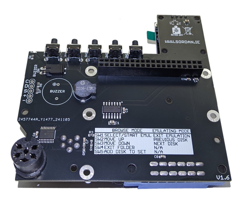 New Pi1541 Hat Raspberry Pi Zero 3A+ floppy emulator for Commodore 64 ...