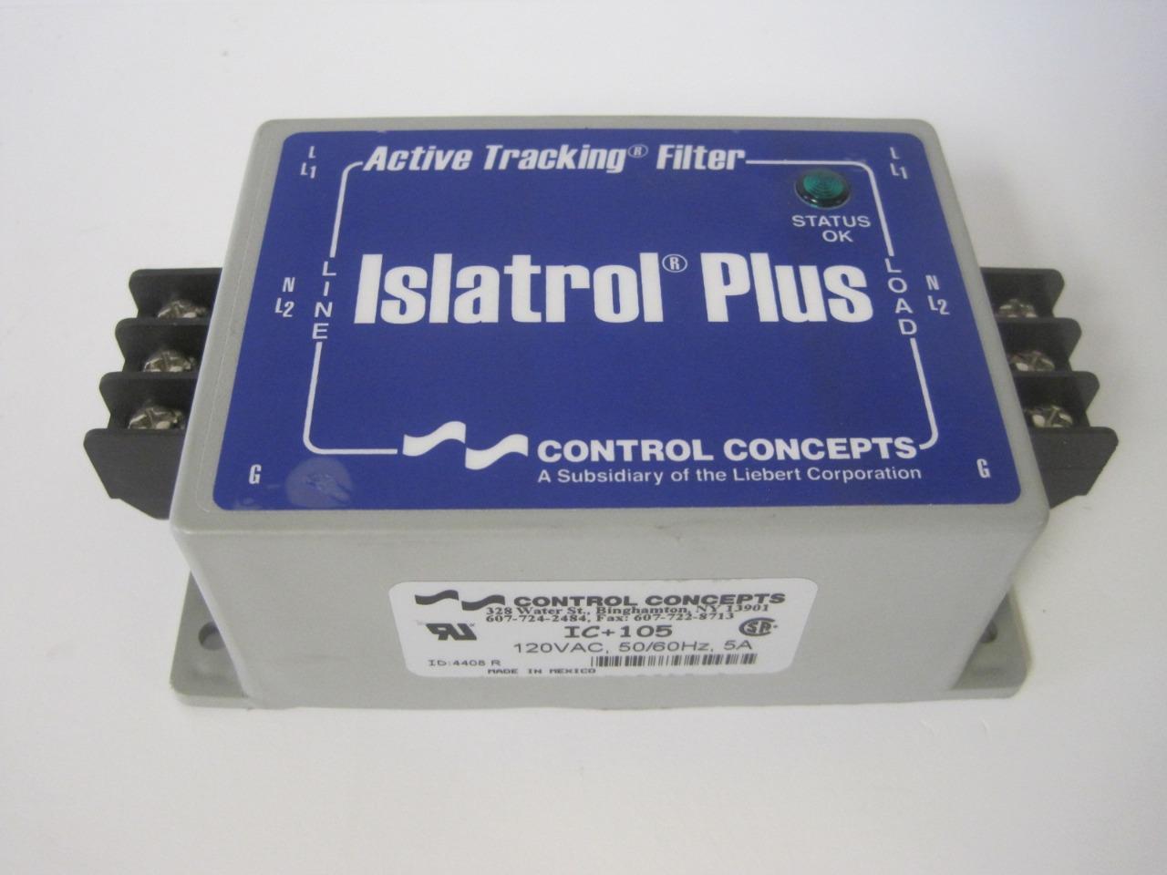 Control Concepts Islatrol Plus Active Tracking Filter Model IC+105 ...