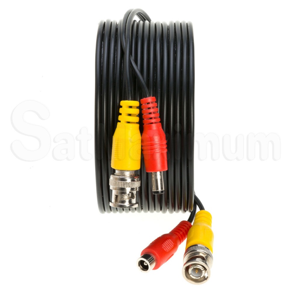 Security Camera Cable BNC Extension Power Cord CCTV Surveillance DVR ...