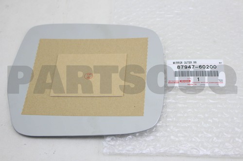 8794760200 Genuine Toyota MIRROR, OUTER REAR VIEW, LH 87947-60200 | eBay