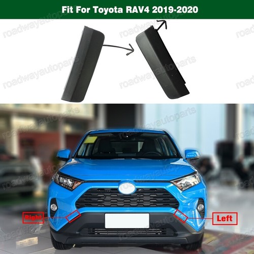 Pair FRONT BUMPER TOW TOWING HOOK EYE CAP COVER for Toyota RAV4 2019 ...