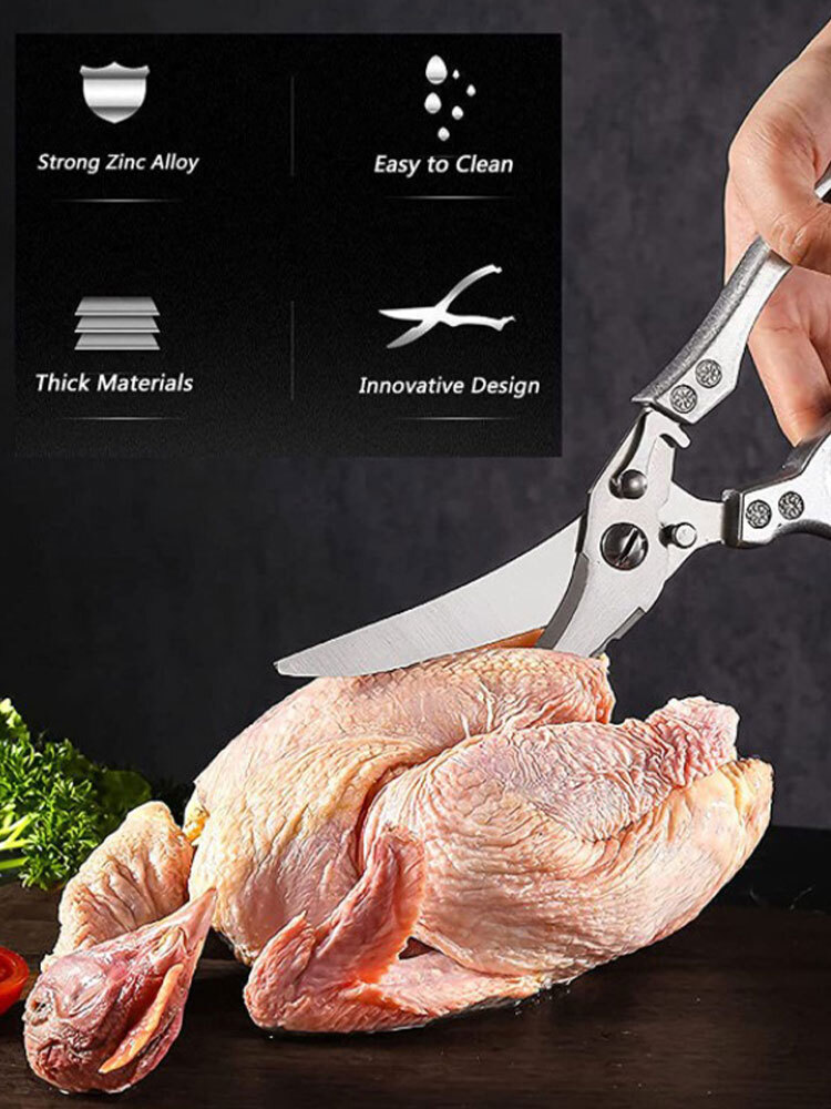 Heavy Duty Kitchen Scissors Stainless Steel Chicken Bone Shears with ...