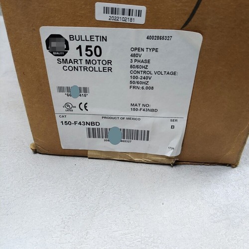 NEW Allen Bradley 150-F43NBD Smart Motor Controller 150F43NBD | eBay