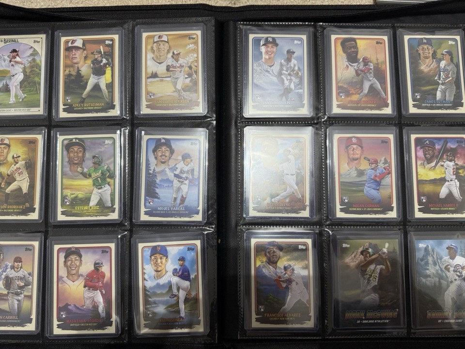 2023 Topps Bob Ross Joy Of Baseball Complete Set And Complete Insert ...