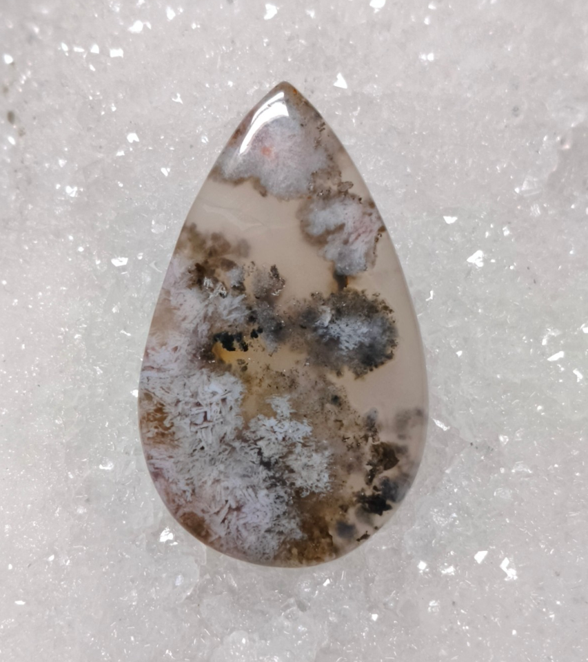 Natural Flower Agate Cabochon Flower Agate Loose Gemstone 40 Cts. ME ...