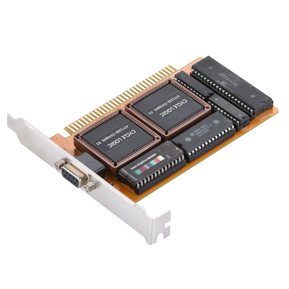 CGA Graphics Vintage Card 16Kb 6845 Color Graphic Adapter ISA For IBM ...