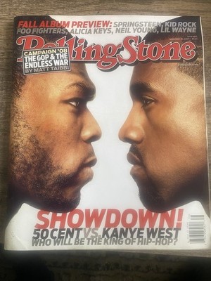 Rolling Stone Magazine Kanye West 50 Cent Hip Hop 1035 September 20 ...