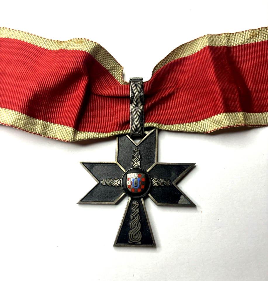 Croatia 1940s- Order of the Iron Trefoil Cross, WWII Period, Original ...