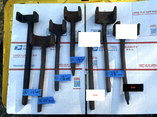 Wagon Buggy Buckboard Tool Wrench Hub Nut Lug Wrench Hand Forged Wheel ...