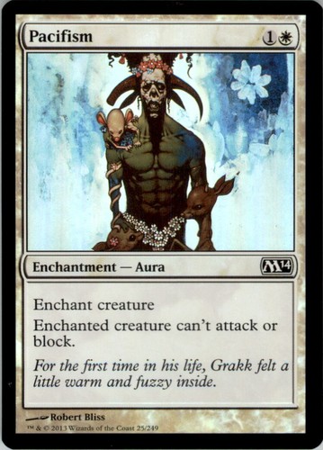 MTG - Pacifism-Magic 2014 -FOIL - Photo is of actual card. | eBay Australia