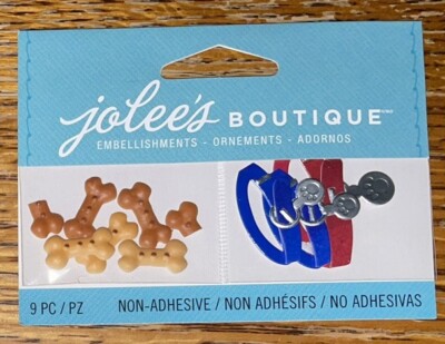 RARE Jolees Mini 3D Dog Bones & Colars Repeat Puppy Pup Animal ...