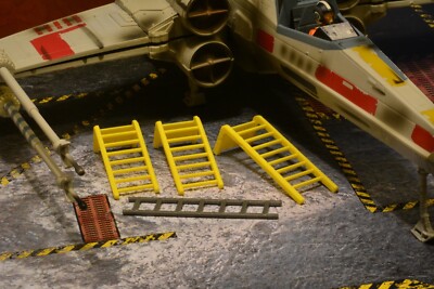 1/18 3D Printed Star Wars Hangar/Starfighter Ladder 4-Pack Toy ...